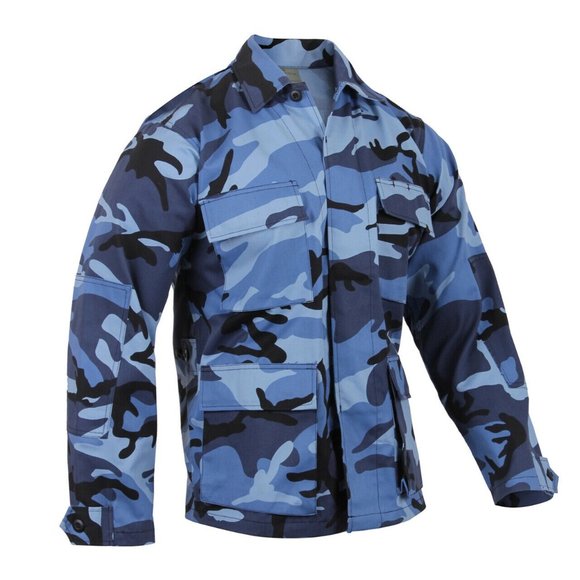 Jackets & Coats | Medium New Usgi Bdu Woodland Blue Ice Sky Camo ...